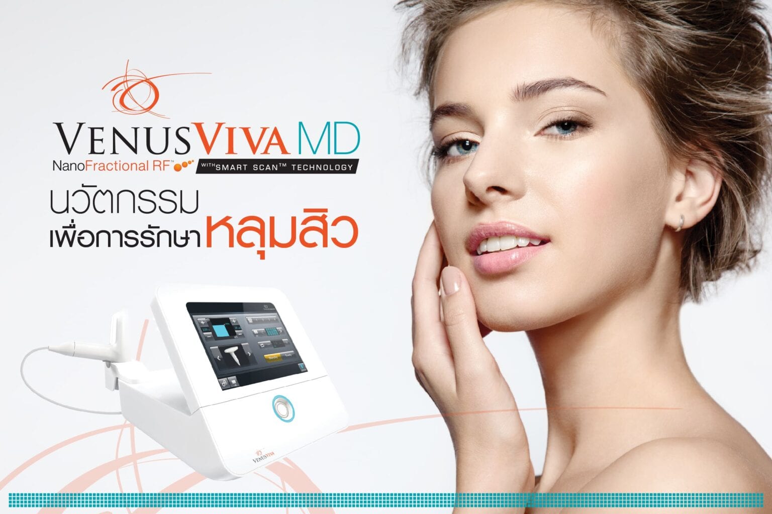 Venus Viva นวัตกรรม NanoFractional RF เพื่อการรักษาหลุมสิว