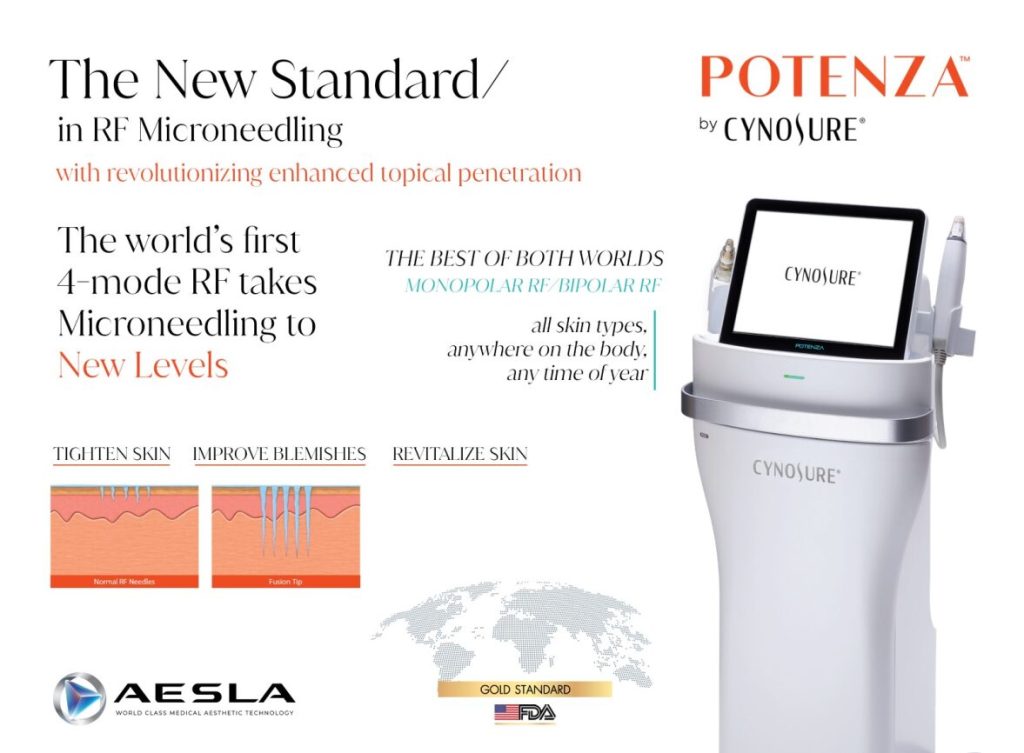Potenza เทคโนโลยีความงาม 4-MODE RF MICRONEEDLING